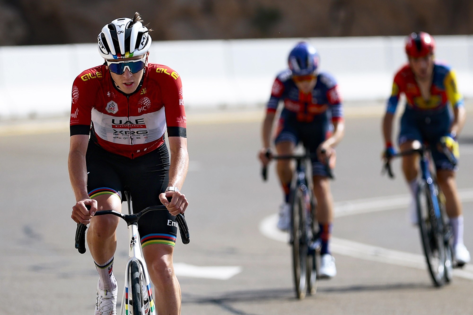 Pogačar Dominates in Desert Crosswinds | UAE Tour 2025 Stage 7 ...